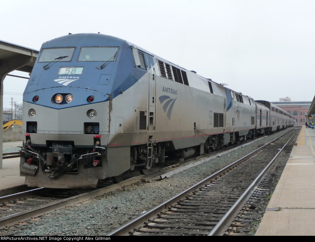 Amtrak 58 West